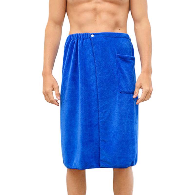 Man Wearable Bath Towel with Pocket Swimming Beach Towel Blanket ...