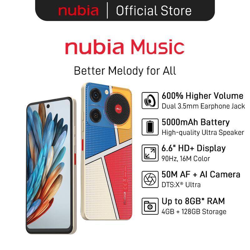 Nubia Mobile Music DTS:X Ultra 8GB RAM (4+4) + 128GB ROM | 600% ...
