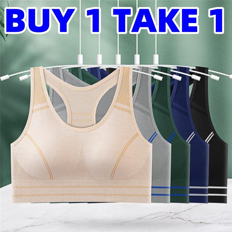 【Buy 1 Take 1】Women Sport Bras Beauty Back High Elastic Push - TikTok ...