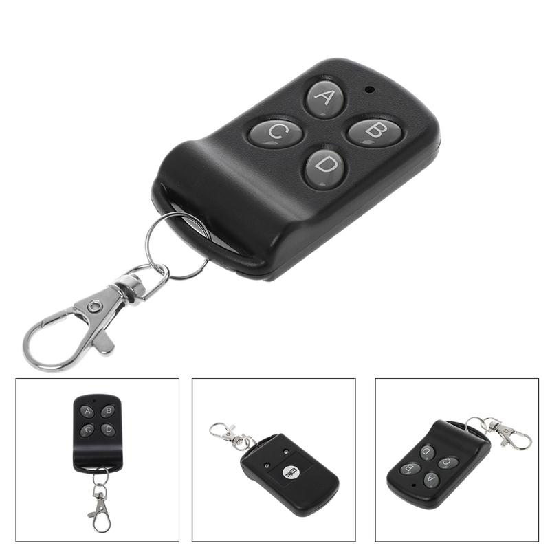 Wireless RF Remote for Garage Door 4 Channel 433Mhz Remote Control ...