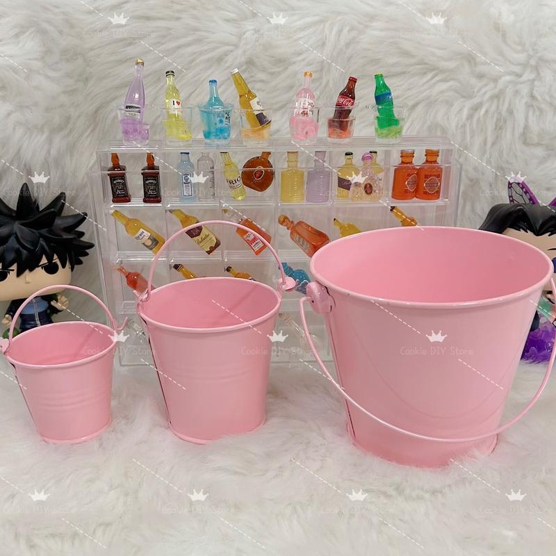 Xô kim loại mini đựng charm trang trí nhiều màu sắc - TikTok Shop Vietnam