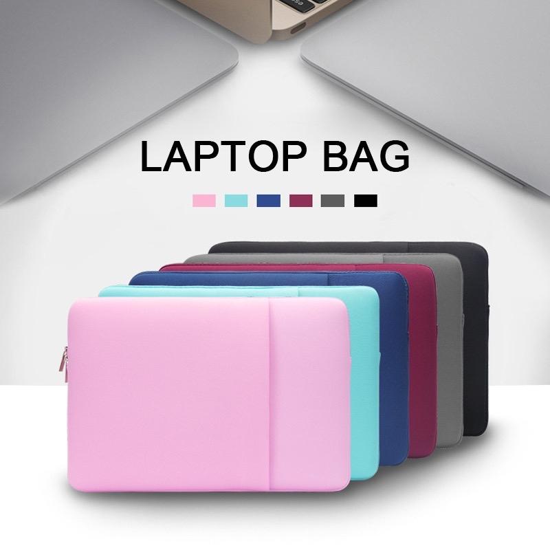 Laptop front pocket sleeve Soft zipper pocket 13"/14"/15.6" sleeve ...
