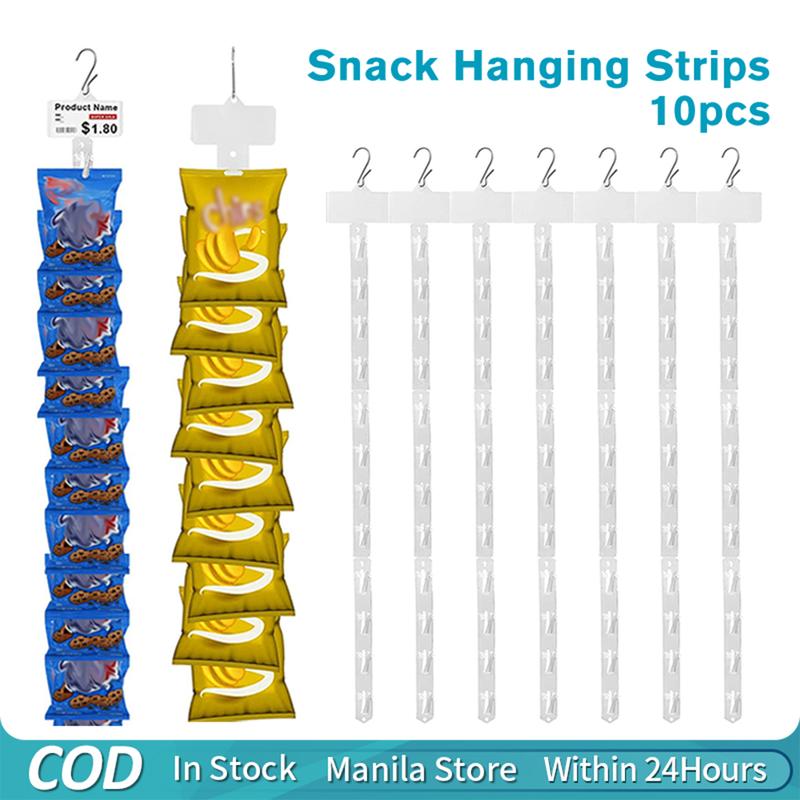 10 PCS Station Hanging Merchandise Strips Plastic Hanging Display ...