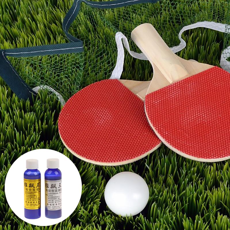 60ML Ping-Pong Racket Glue With Brush Professional Rubbers Table ...