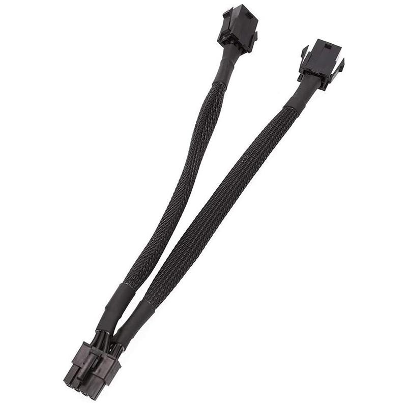 6 Pin Female to GPU 8 Pin Male, GPU Power Adapter Cable Braided ...