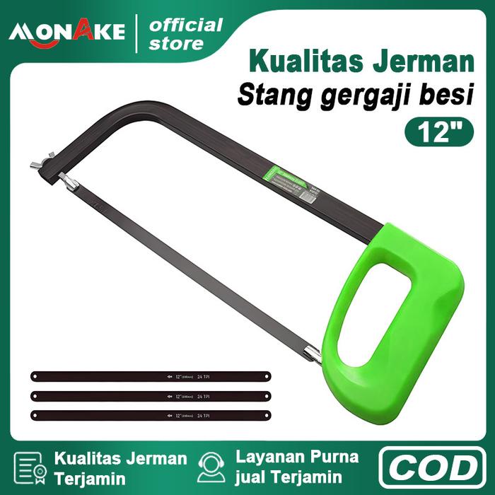 Promo Monake German Tools Hacksaw Frame 12" 300mm Rangka gergaji besi ...