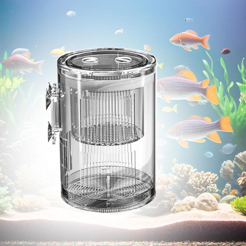 New Plastic Mesh Floating Hatching Box Transparent Acrylic Aquarium ...