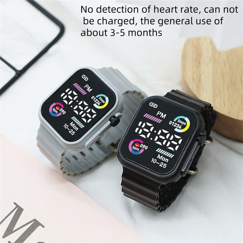 Jam Tangan Pasangan Elektronik LED, Reka Bentuk Bulatan Dua tona ...