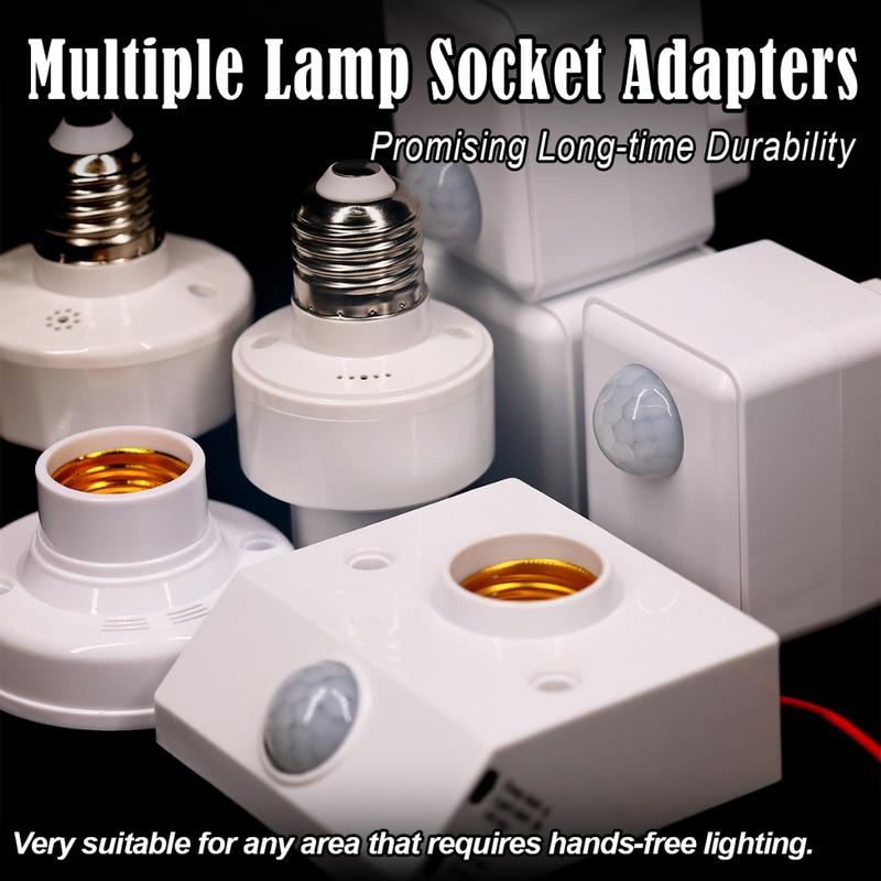 E27 Infrared Sensor Lamp Holder Wall-mounted Light Pir Radar - TikTok ...