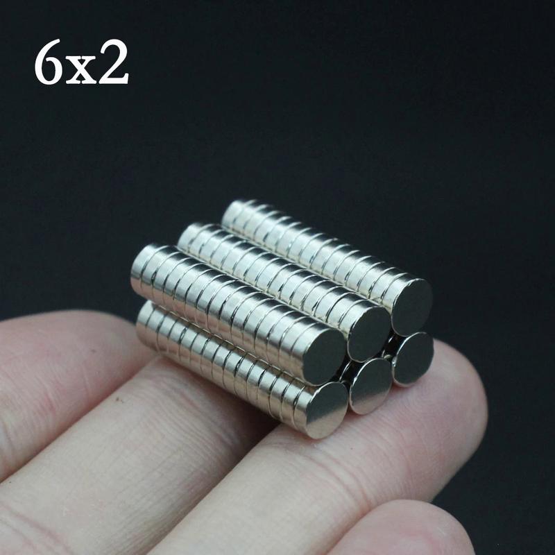 20/50/100pcs 6x2mm Small Disc Magnets 6mm x 2mm N35 Rare Earth - TikTok ...