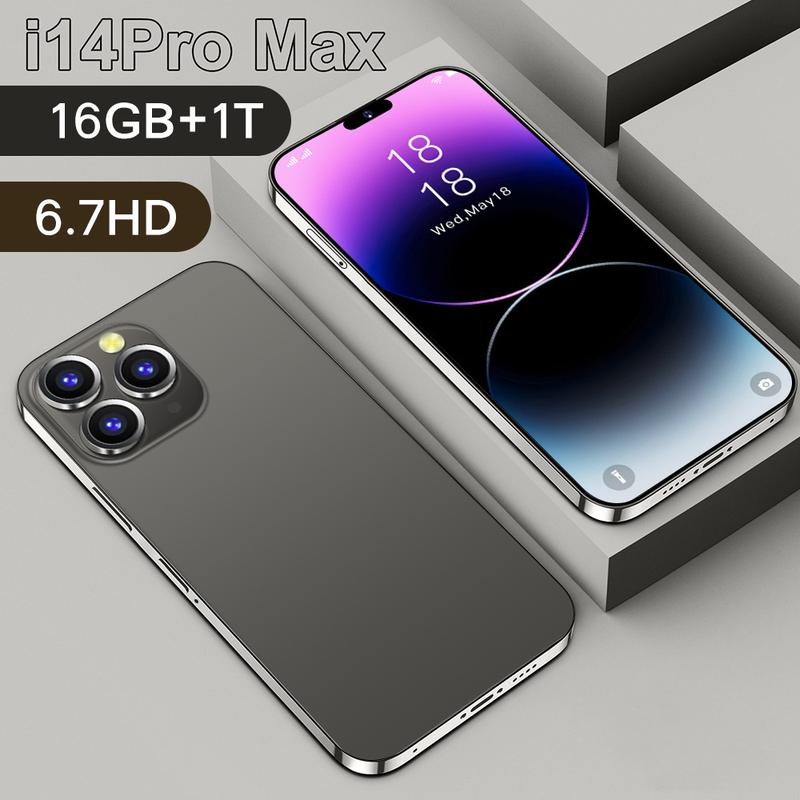 Telefon Mudah Alih Android, Skrin Besar (14 Pro Max), 16 + 1T, - TikTok ...