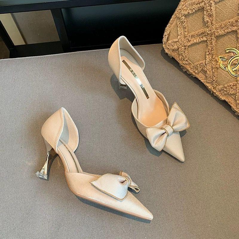 High Heel Shoes Design Sense Niche Temperament Spring New Pointed ...