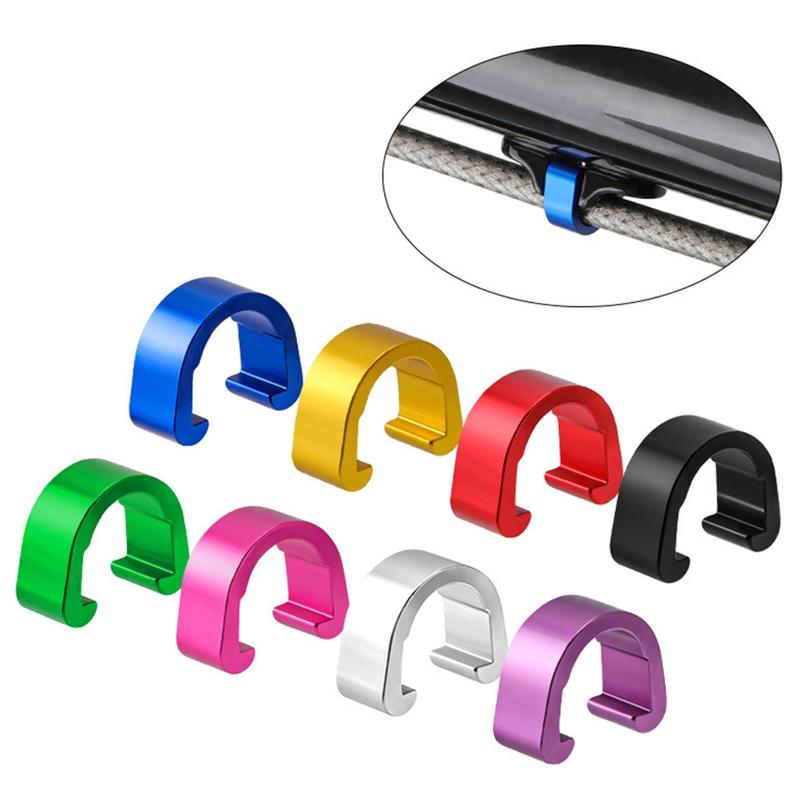 10 Pcs Aluminum Alloy Bike Cable C-Clips Mountain Bike Bicycles ...