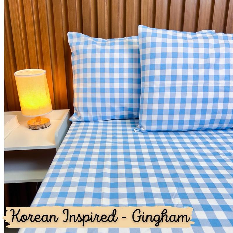 GINGHAM BLUE -FULLY GARTERIZED CANADIAN COTTON BEDSHEET - 3 IN - TikTok ...