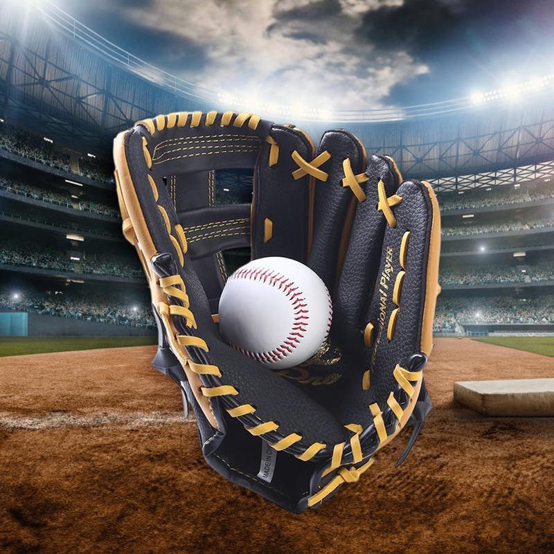 Two-layer Cowhide Baseball Gloves Sewing Youth Baseball Softball ...