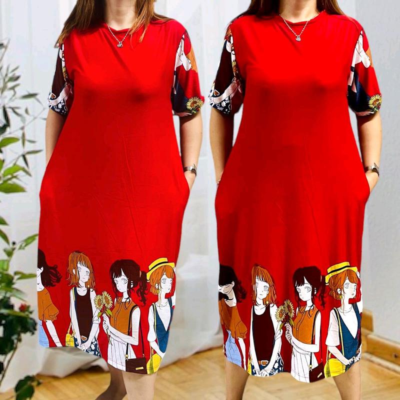 cotton shortsleeves dress fit up M-XL - TikTok Shop Philippines
