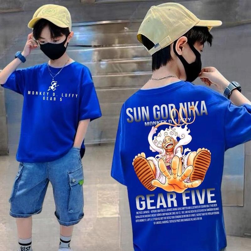 COD One Piece Luffy 5th gear HD print cotton T-shirt For kid - TikTok ...