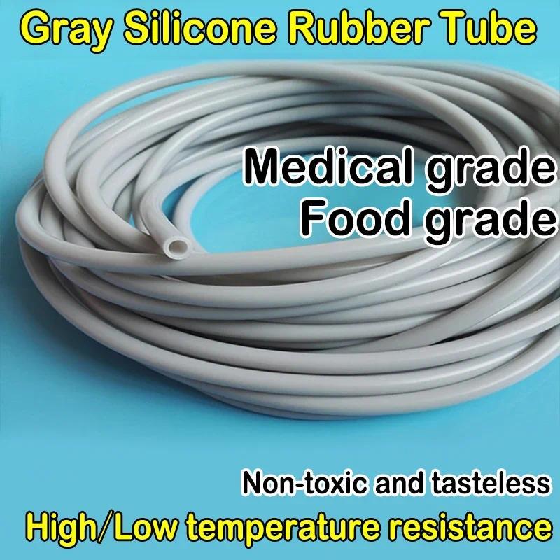Hos Silikon, Kelabu, Lutsinar, Gred Makanan, Paip 3mm, 4mm, 5mm, 6mm ...