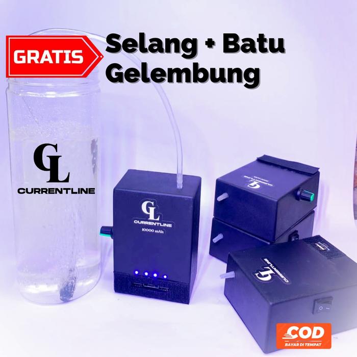 Promo Portable Aerator Charger 24-40 Jam: Baterai Cas Udang Hidup ...