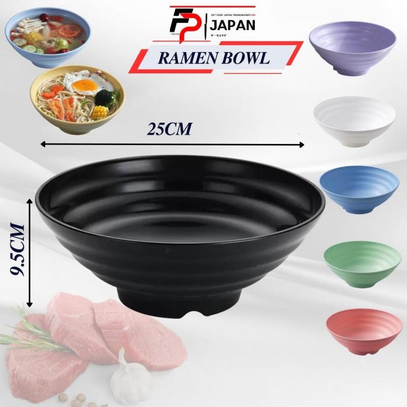 【HARGA BORONG】F8 Japanese Wide Round Bowl 25CM/23CM/21CM Tableware ...