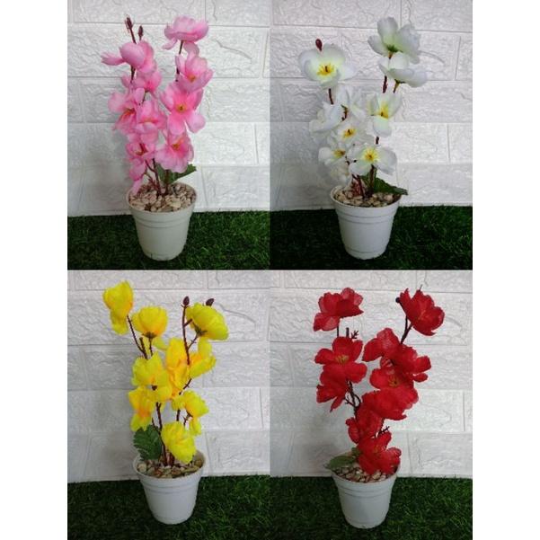 Bunga Hias Artificial Murah Sakura Pot - Shop | Tokopedia