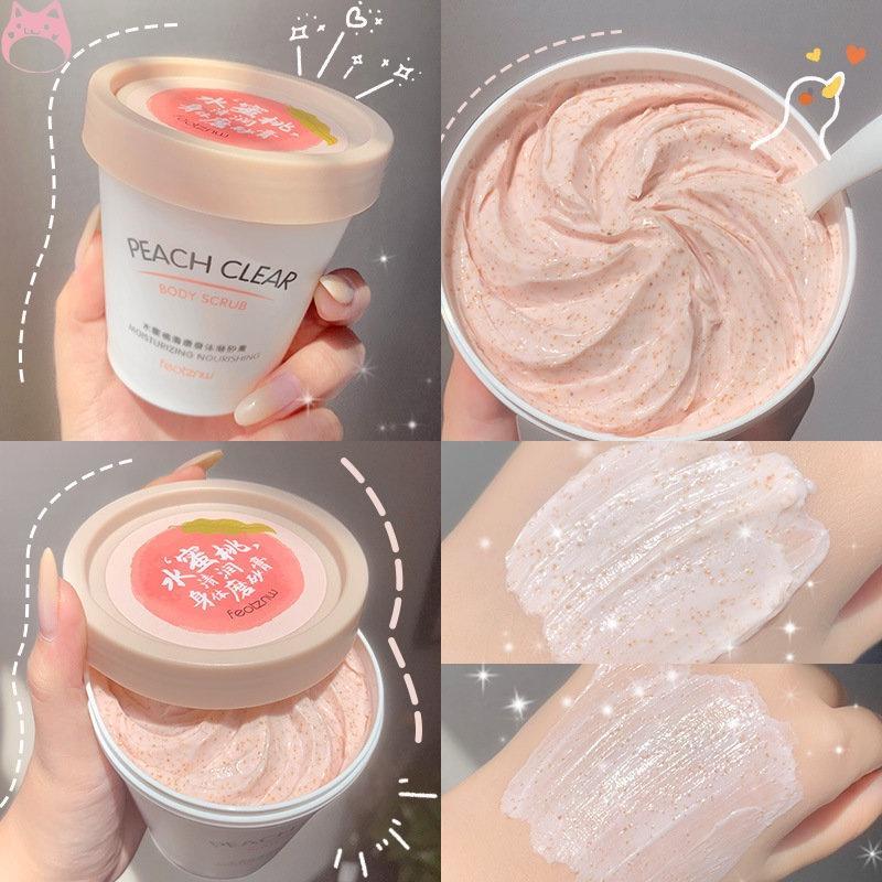 HEYXI Peach Scrub Chicken Skin Horny Body Scrub 200g HGF - TikTok Shop ...