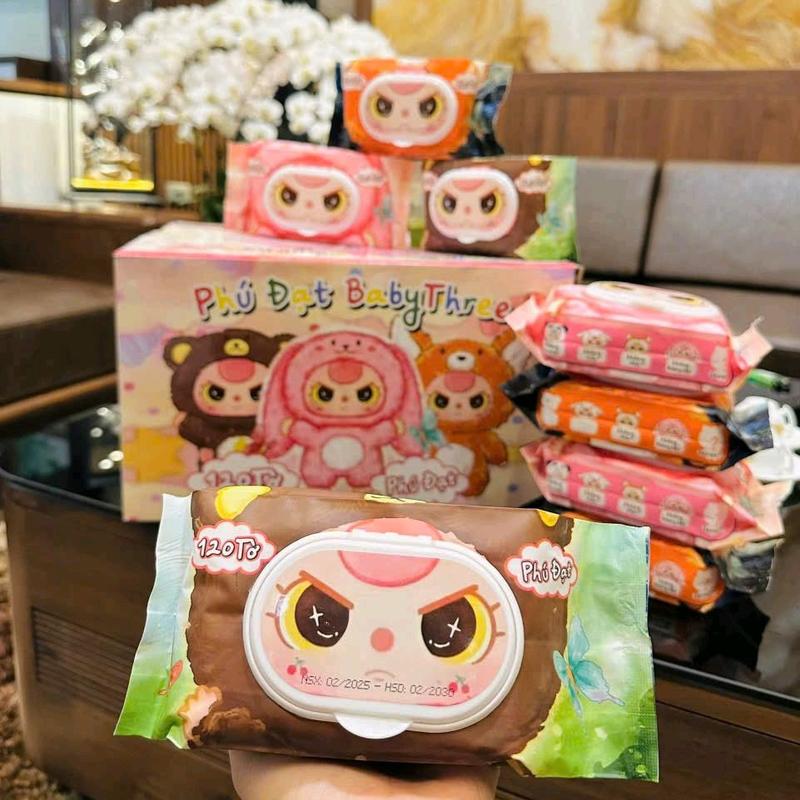(Mẫu mới) 10 gói khăn ướt Phú Đạt Baby Three 120 tờ, khăn ướ - TikTok ...