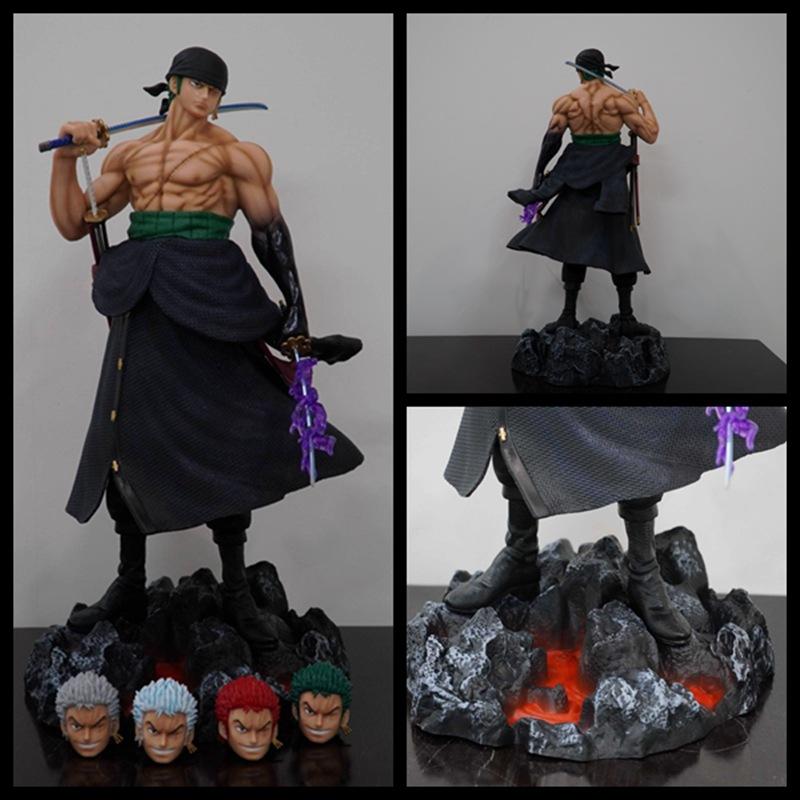 Hey Anime-One Piece super big Roronoa Zoro with 5 heads figure - TikTok ...