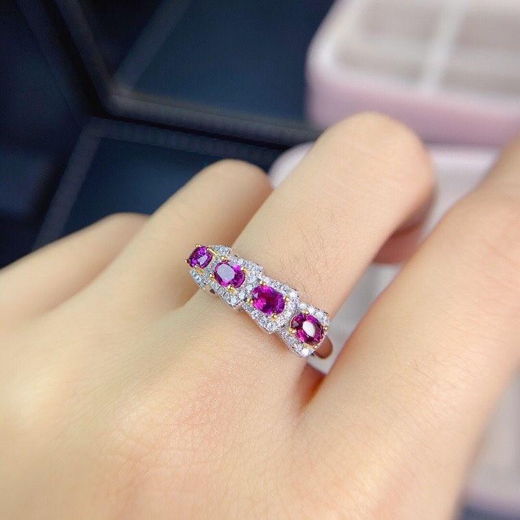 Synthetic Chalcedony Magnesium Aluminum Pomegranate Red Ring - TikTok ...