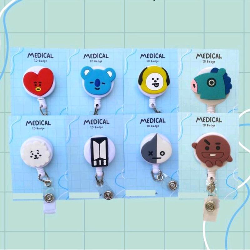 MNotable BTS BT21 ID Badge | Retractable ID Card Clips - TikTok Shop ...