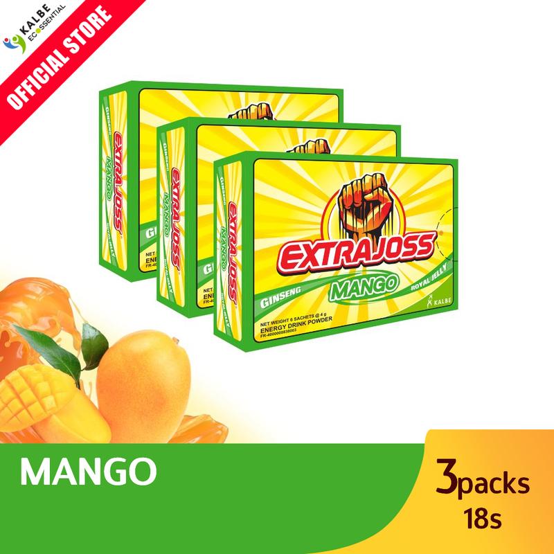 Extra Joss Energy Drink - Mango Flavor 3 Packs (18 Sachets) - TikTok ...