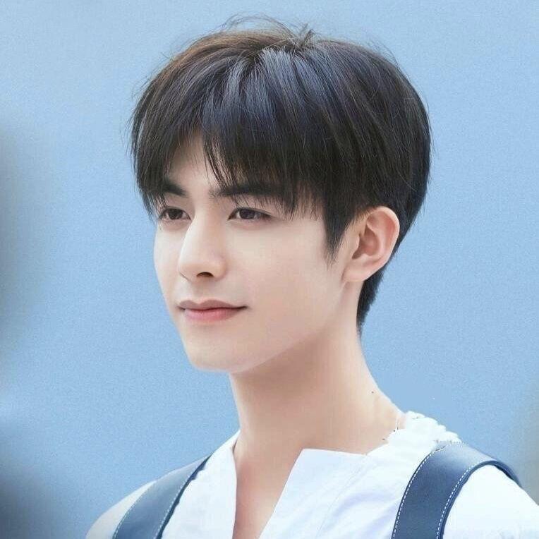 Wig Center-Parted Bangs Broken Cover Short Hair Natural & Fluffy ...