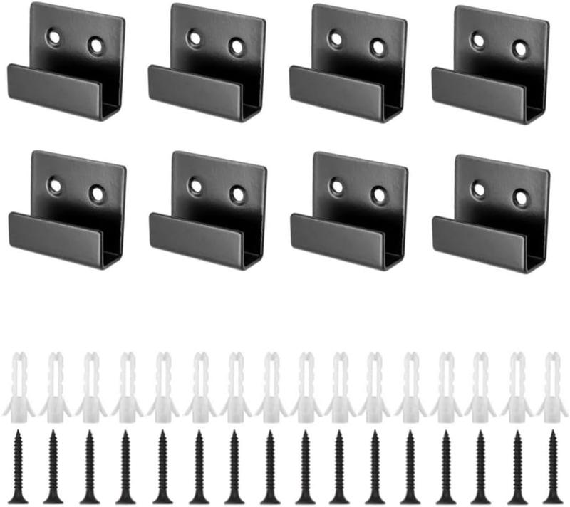 TileDisplay Wall Hanger, 8 count Stainless Steel Wall Mount Brackets ...