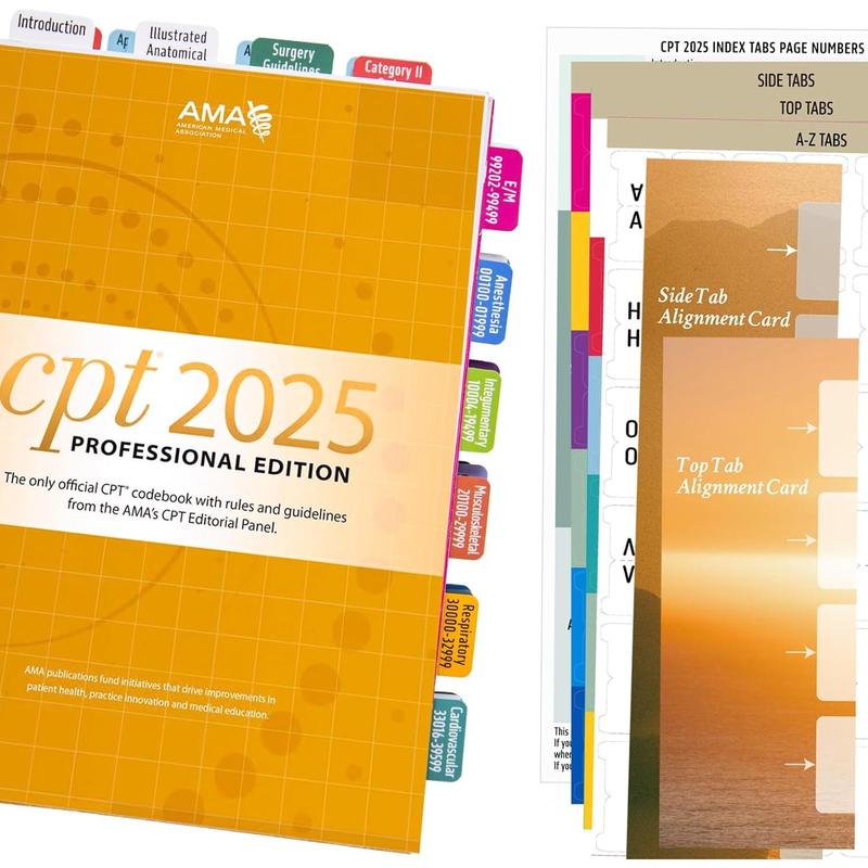 Index Tabs for CPT 2025 Professional Edition, Laminated and Color ...