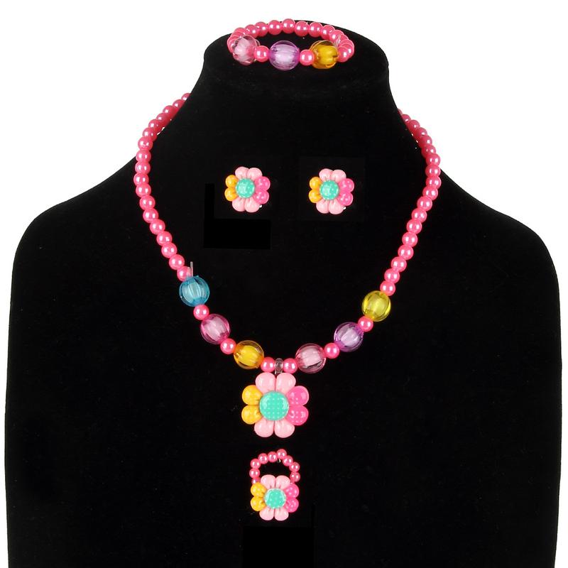 Kalung Bunga Comel, Untuk Kanak-kanak, Set Empat Keping Gadis, - TikTok ...