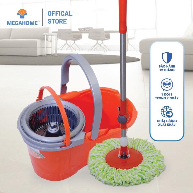 Bộ lau nhà Megahome Comfort Mop X2 xoay 360 độ sử dụng cây lau - TikTok ...