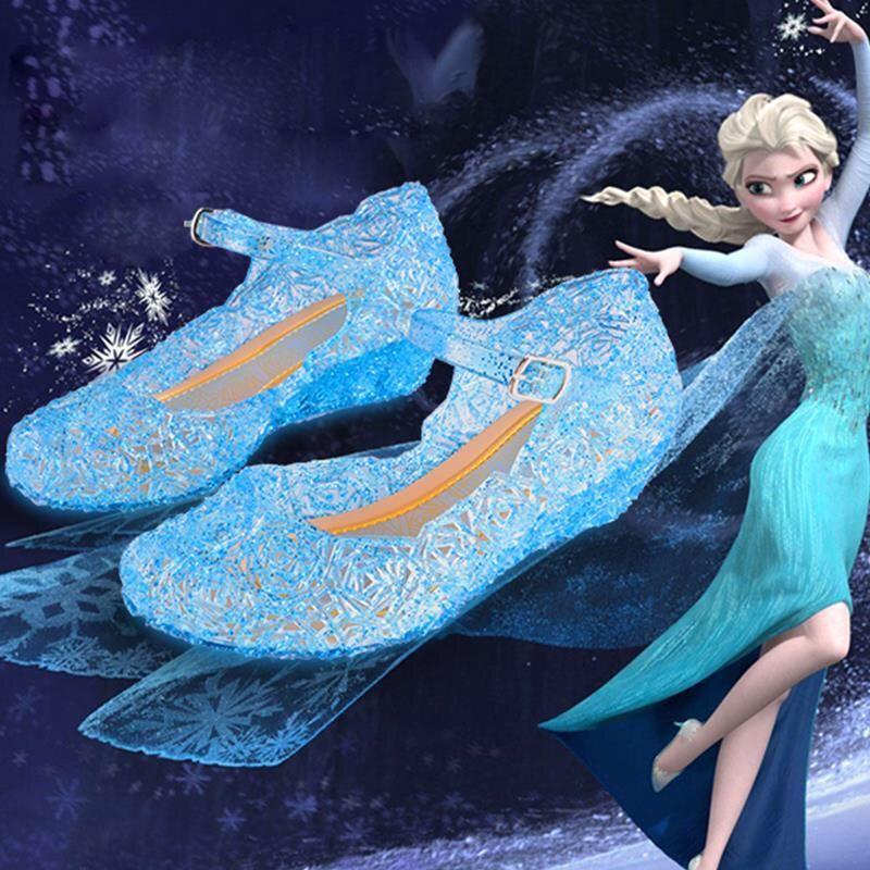 2024 Frozen Princess Elsa Shoes Autumn Summer Girls Sandals Children's ...