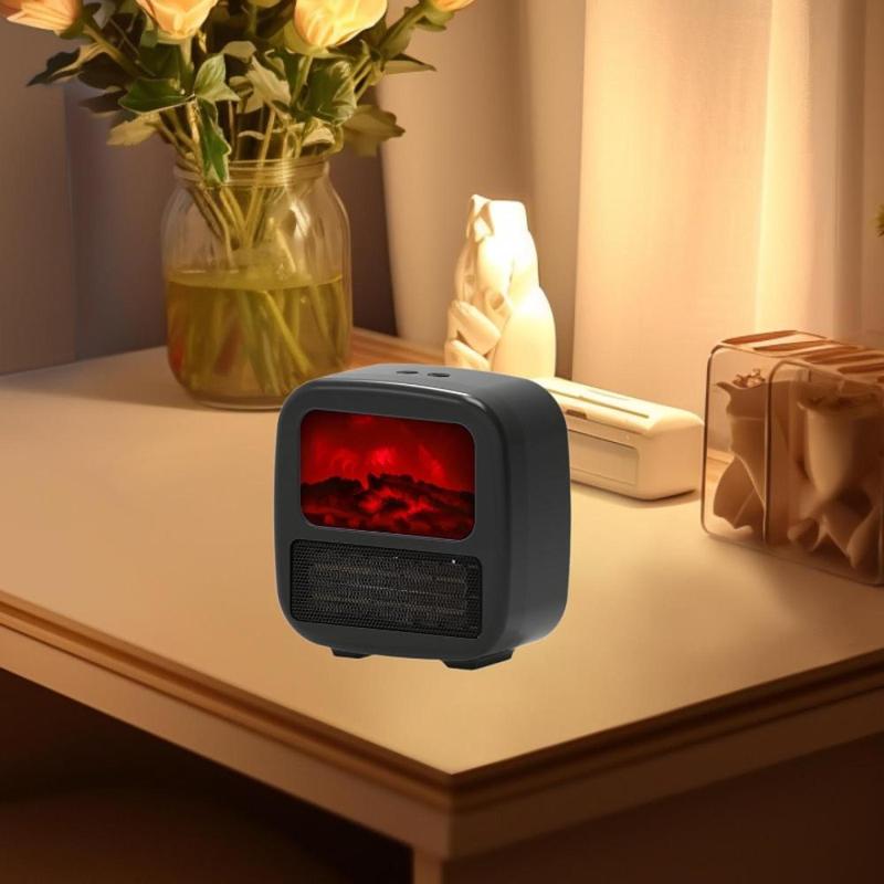 Portable Heater Freestanding Quiet Fire Effect Personal Heating ...