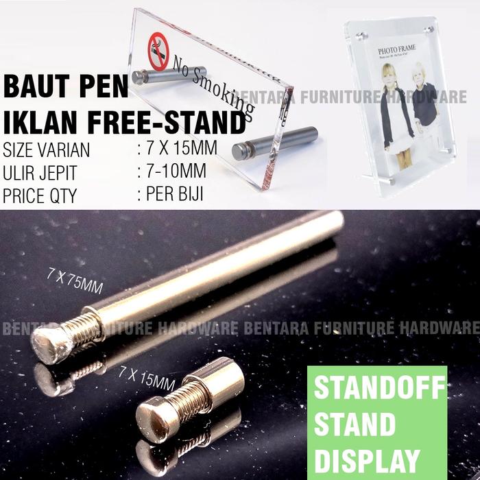 Jual PEN IKLAN 7 x 15 MM CHICAGO BOLT - Baut Binding Free Stand Meja ...