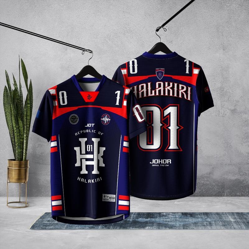 JERSI HALAKIRI JOHOR, Edisi Negeri, Jersi NFL disertakan, Bersulam ...