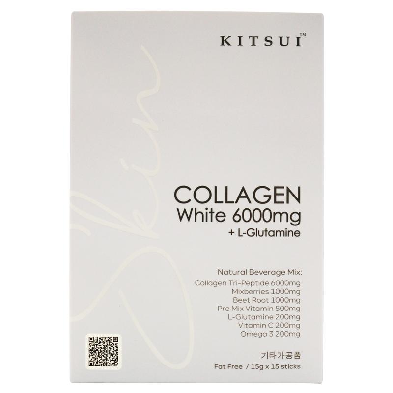KITSUI Collagen White 6000mg + L-Glutamine 15gX15s - TikTok Shop Malaysia