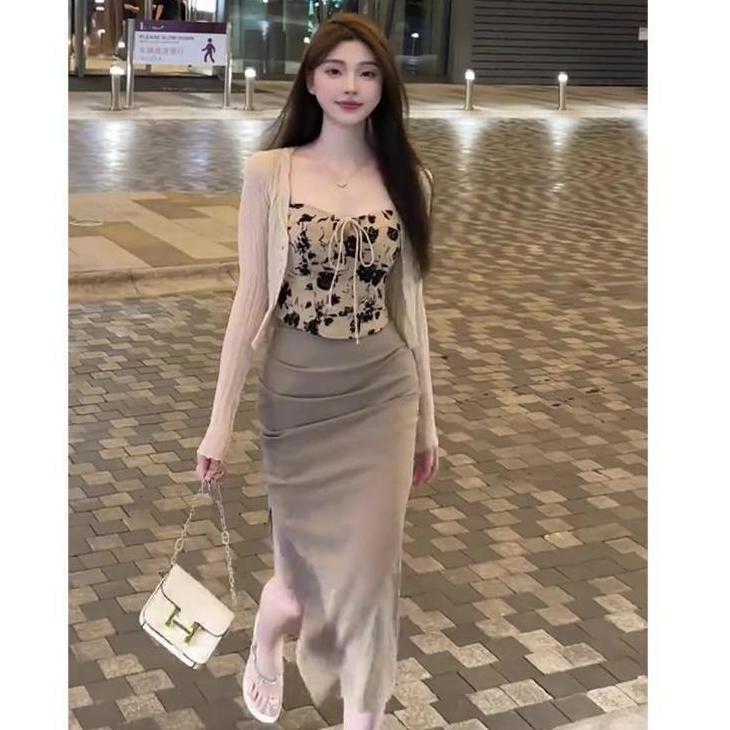 #D0389# French socialite temperament, lady, suit, half skirt - TikTok ...
