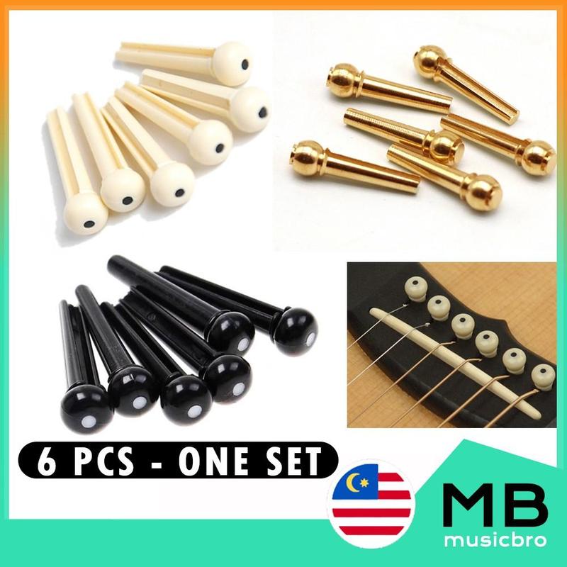 Guitar Accessories Replacement 6 Pcs Acoustic Guitar Bridge Pins ...