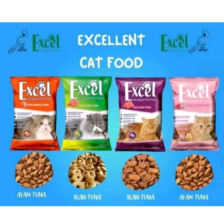 EXCEL MAKANAN KUCING 500 GRAM EXCEL KITTEN EXCEL TUNA EXCEL SALMON ...
