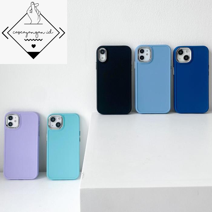 Promo PLAIN Case For Iphone ( 7 - 14 ) IP 7 8 PLUS X XS XR 11 12 13 14 ...
