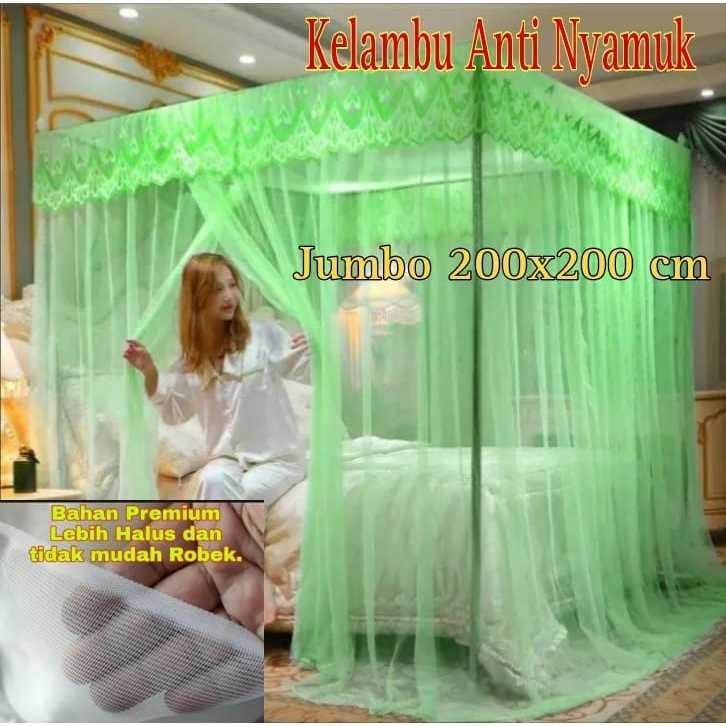Kelambu Saiz JUMBO, 200X200, Kelambu Katil, Kelambu Kotak, Kelambu ...