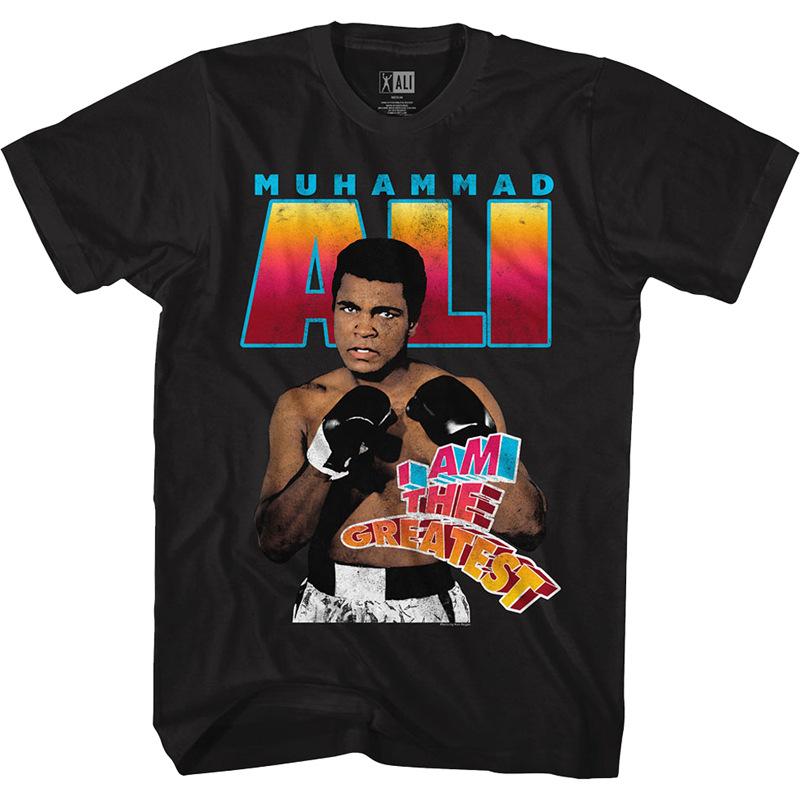 Baju-T Lelaki, Juara Tinju Muhammad Ali, Gaya Retro Hip-Hop, - TikTok ...