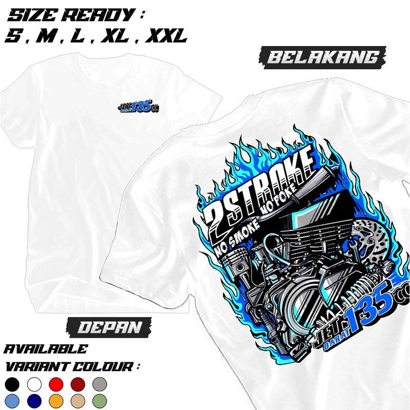 Kaos 2 STROKE RX KING JET DARAT NO SMOKE NO POKE/ kaos Distro motif ...
