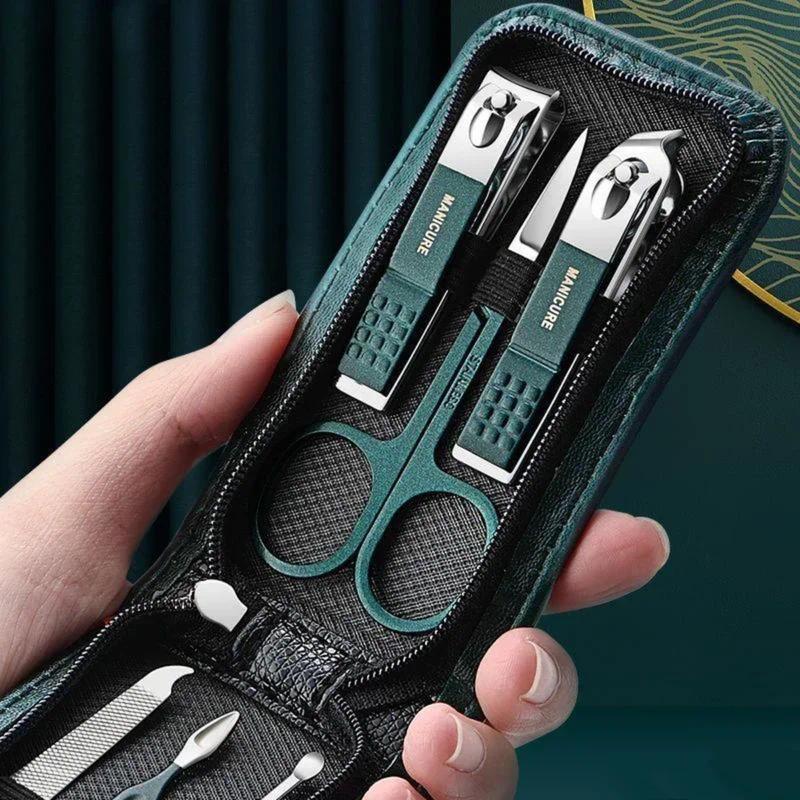 6pcs High Quality Nail File Nail Scissors Clipper Manicure Pedicure Kit ...