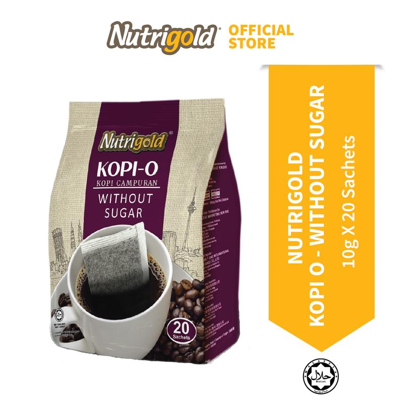Nutrigold Instant Black Coffee / Kopi O ( 10/25g x 20 Sachet - TikTok ...